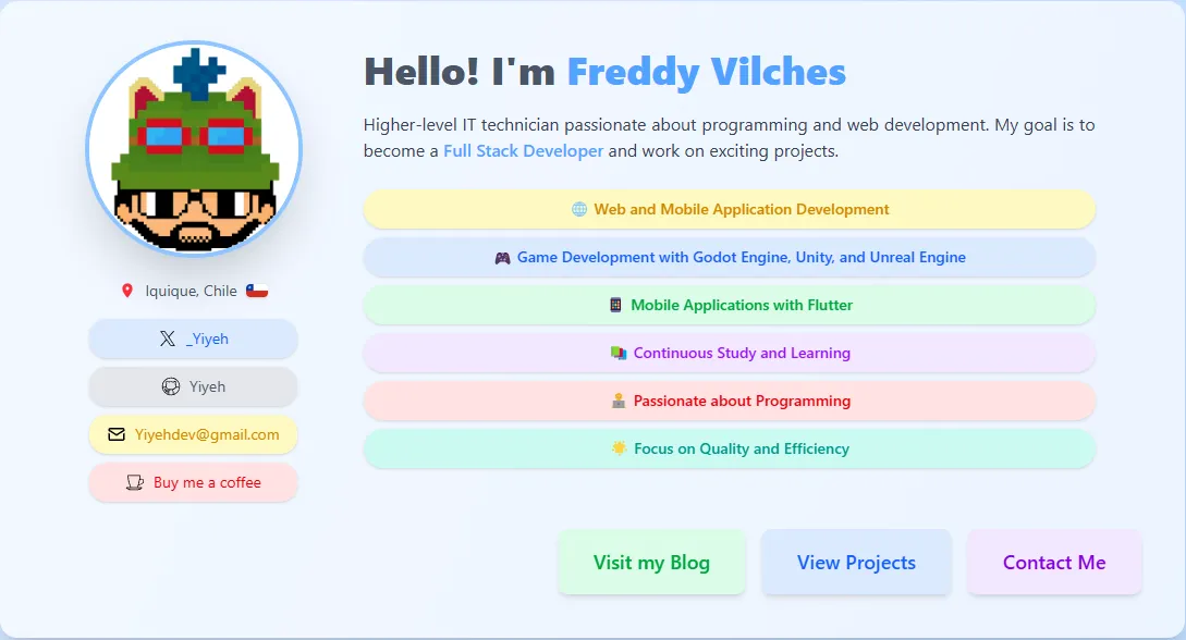 YiyehDev - Freddy Vilches